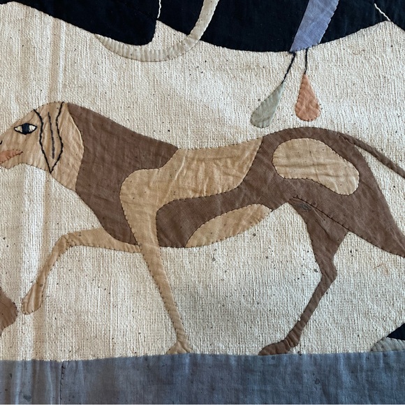 Vintage | Wall Decor | Antique Egyptian Revival Applique Tapestry ...